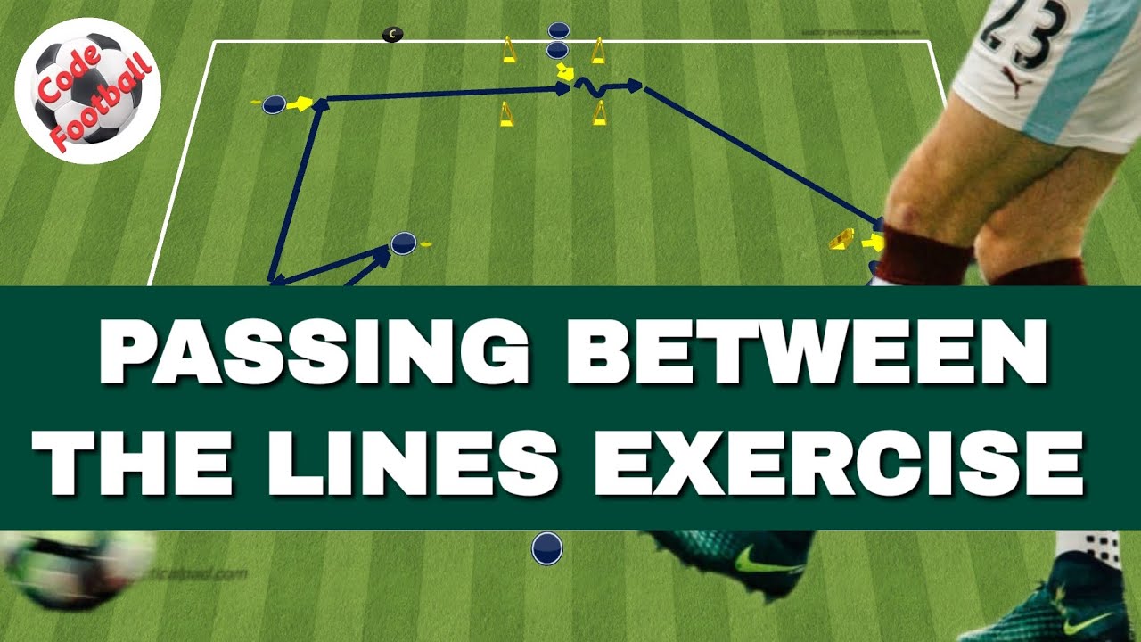 Passing between the lines exercise! - YouTube