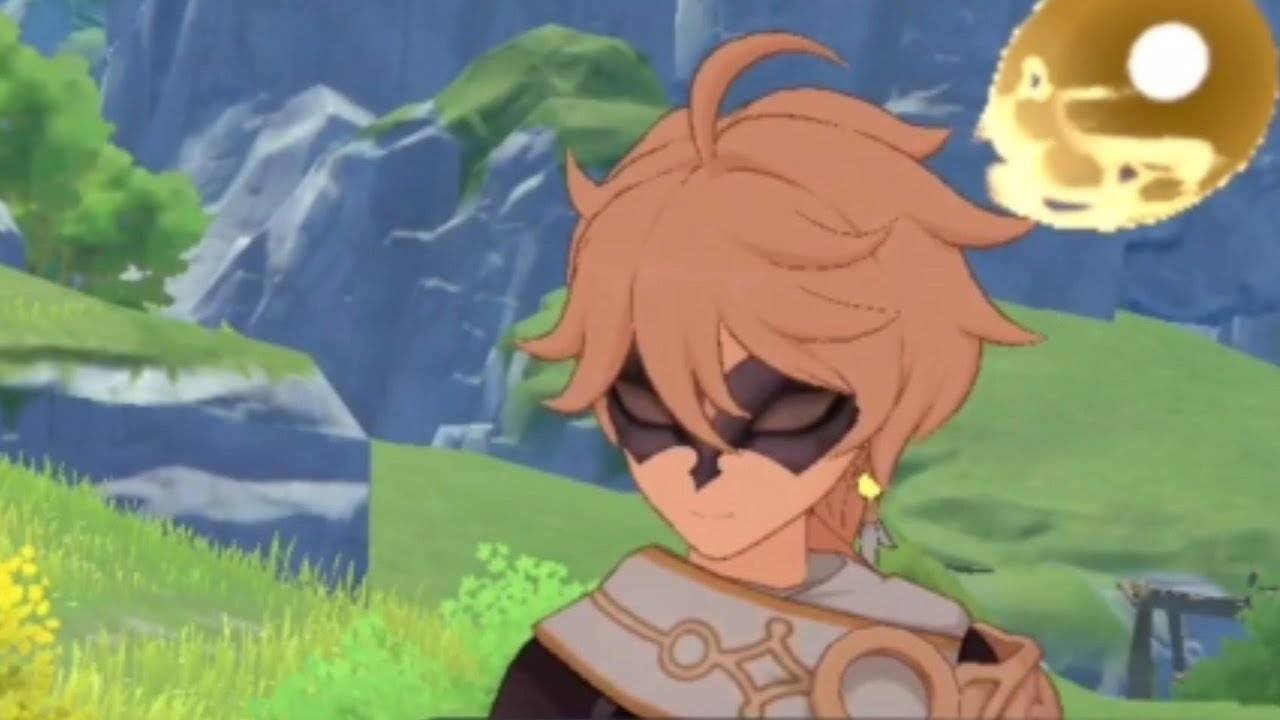 Aether Memakai Topeng (Aether wears a mask) | Genshin Impact - YouTube