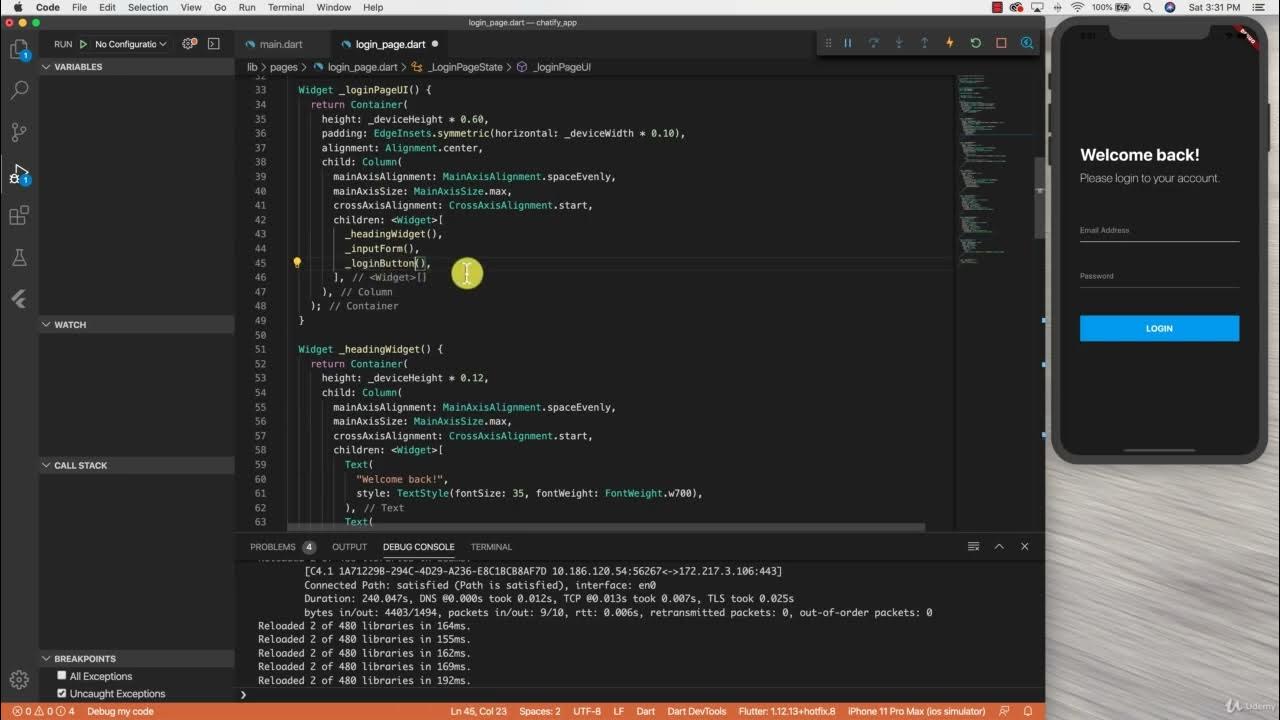 7 Login Page UI Part 2 - YouTube