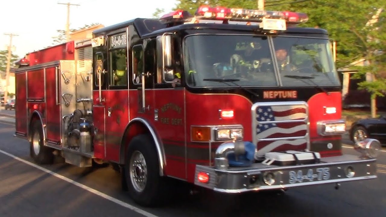 Neptune Fire Department Engine 34-4-74 Responding 5-18-21 - YouTube