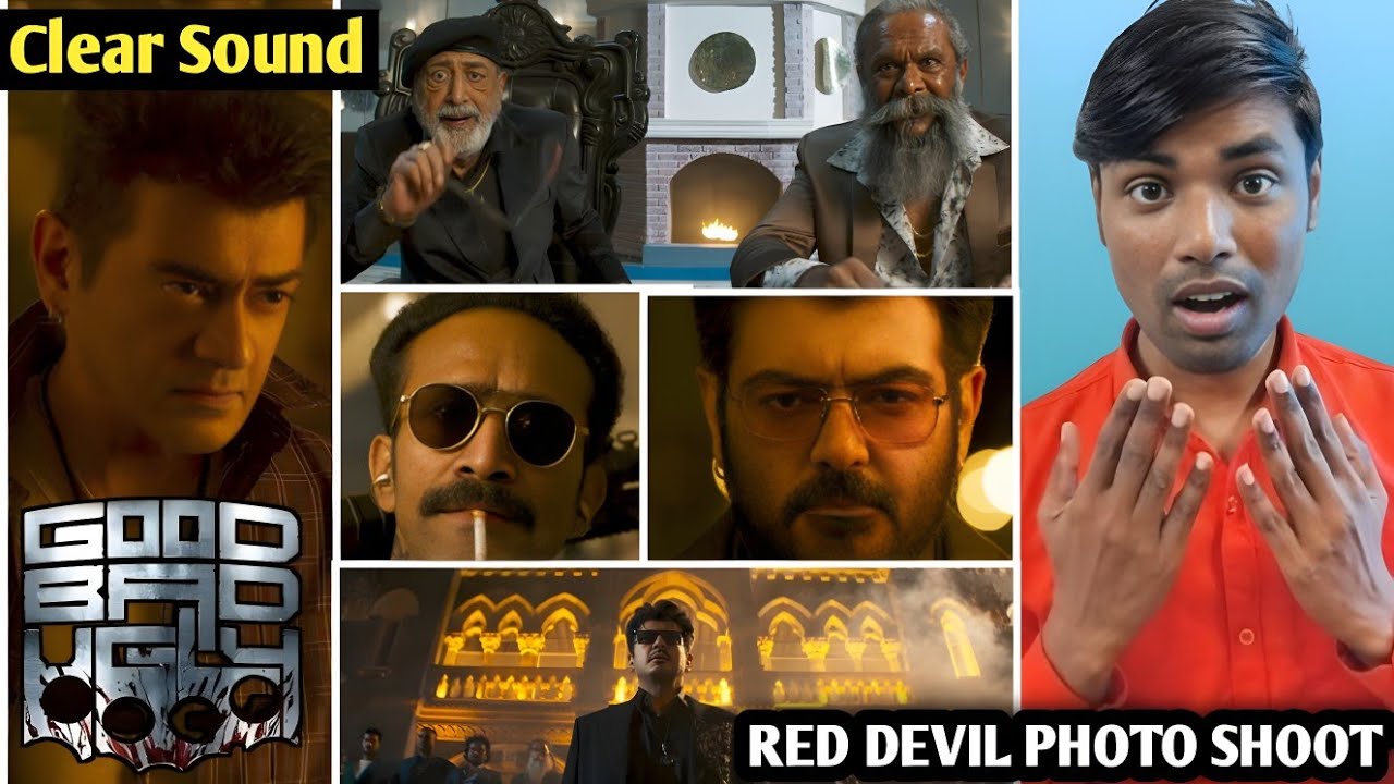 Red devil photo shoot Scene Reaction | Ajith Kumar | Trisha K | hindi dub, good bad ugly - YouTube