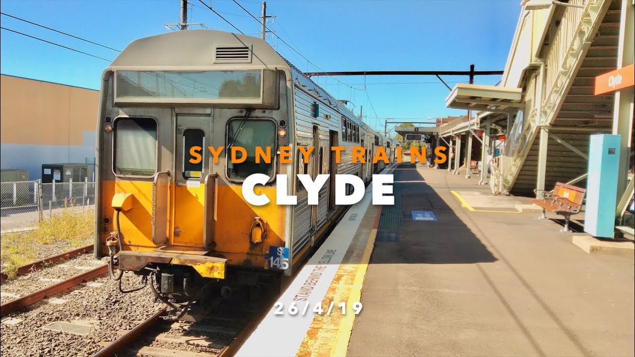 Trains at Clyde Station - Sydney Trains - YouTube