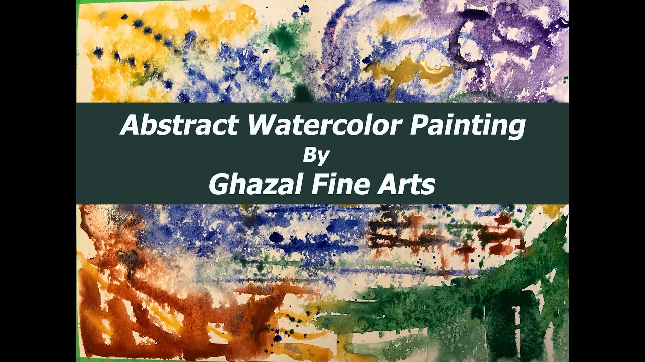 Abstract Watercolor Painting | Painting Tutorials - YouTube