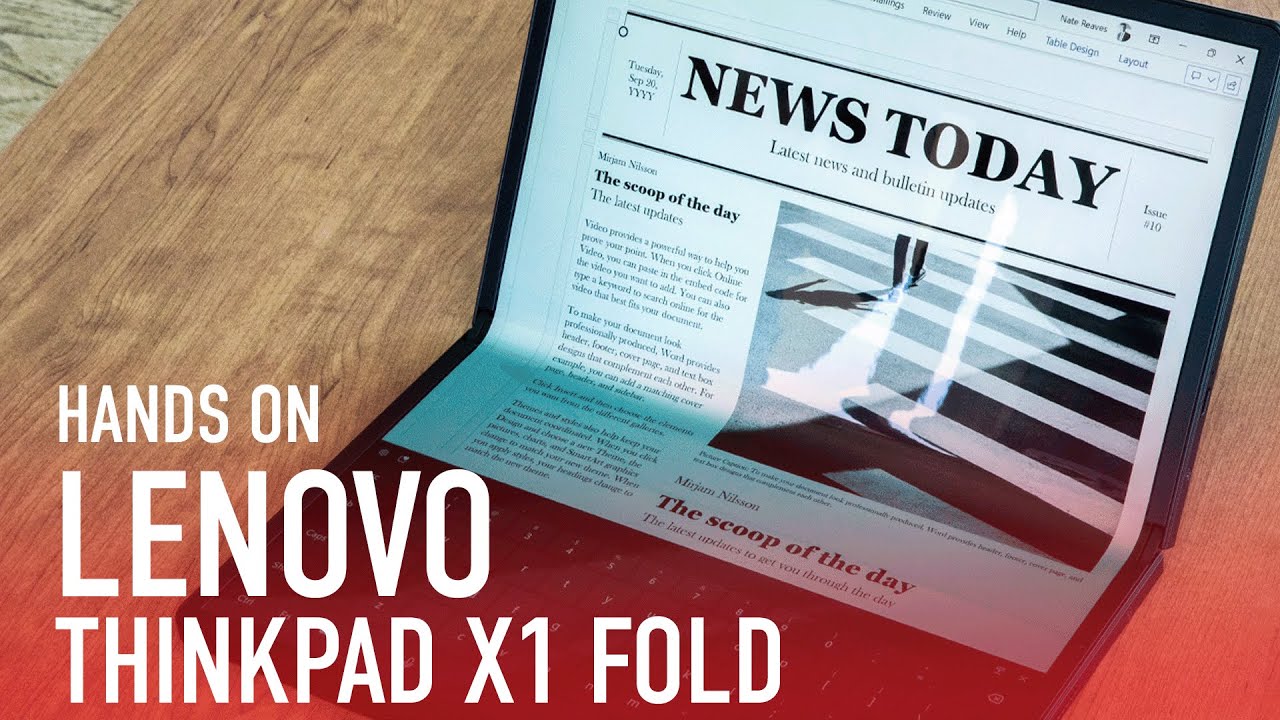 Hands On: Lenovo's ThinkPad X1 Fold 16-Inch Is (Another!) Giant ...