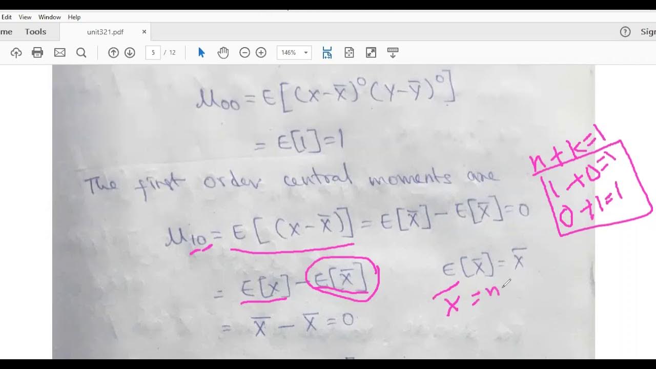 Lecture 73: Join central moment, covariance/PTSP/ECE/JNTU/B.Tech - YouTube