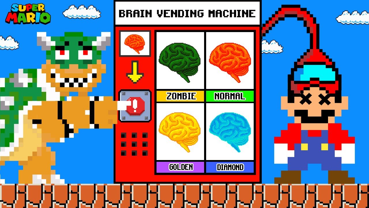 Mario Swaps Brains in a Vending Machine | Game Animation - YouTube