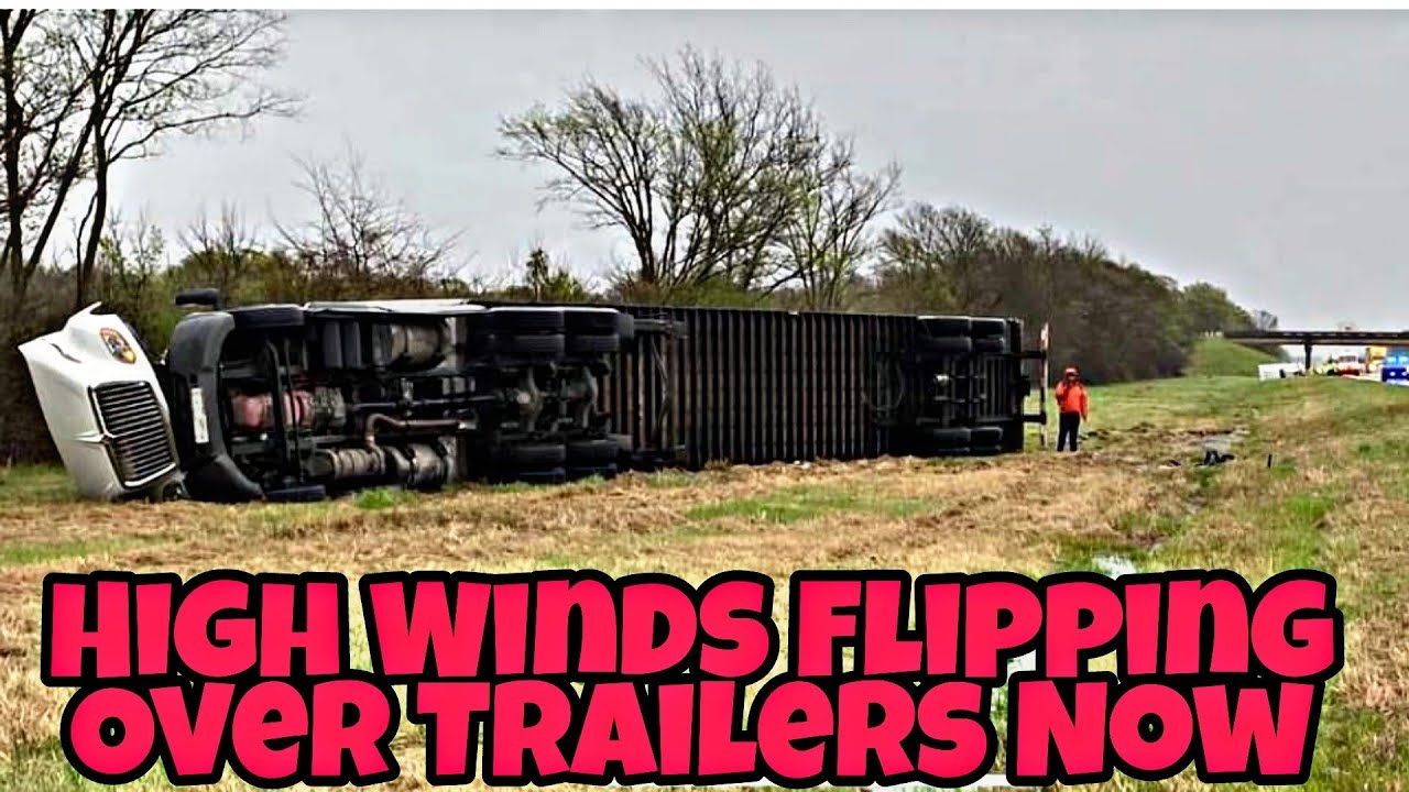 Unloaded Trailers Are Flipping Over Now! Hundreds Of Truckers Stuck In ...