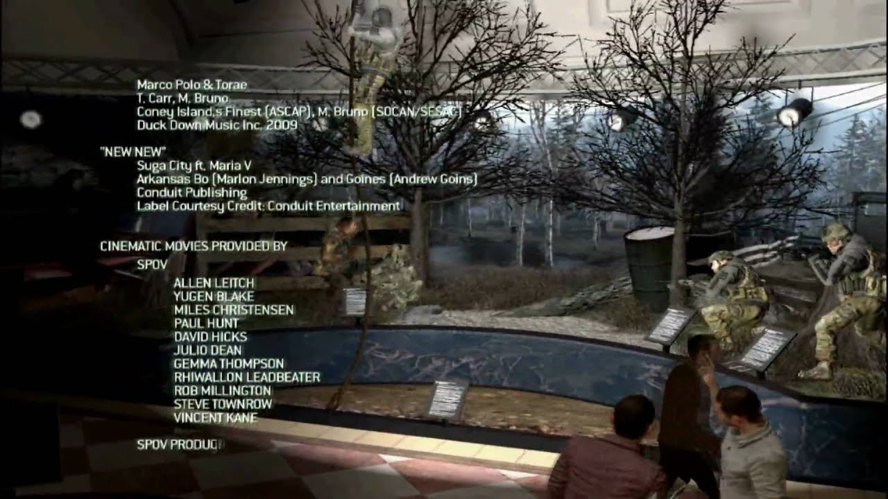 Call Of Duty Modern Warfare 2: End Credits. [HD] - YouTube