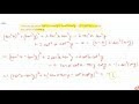 IIT JEE TRIGONOMETRIC FUNCTIONS Solve the equation `tan^4x+tan^4y+2cot ...