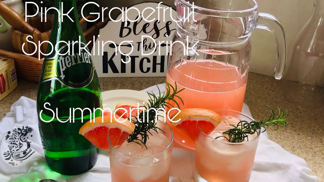 REFRESHING + SATISFYING GRAPEFRUIT PERRIER DRINK || SUMMER DRINK 🌞 🏖 ...