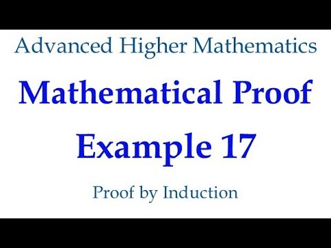 Mathematical Proof - Example 17 - Proof by Induction - YouTube