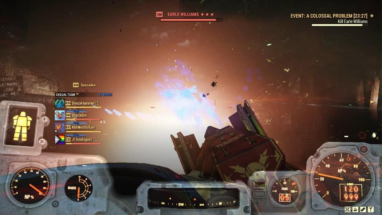 Fallout 76_Earl w/ auto axe - YouTube