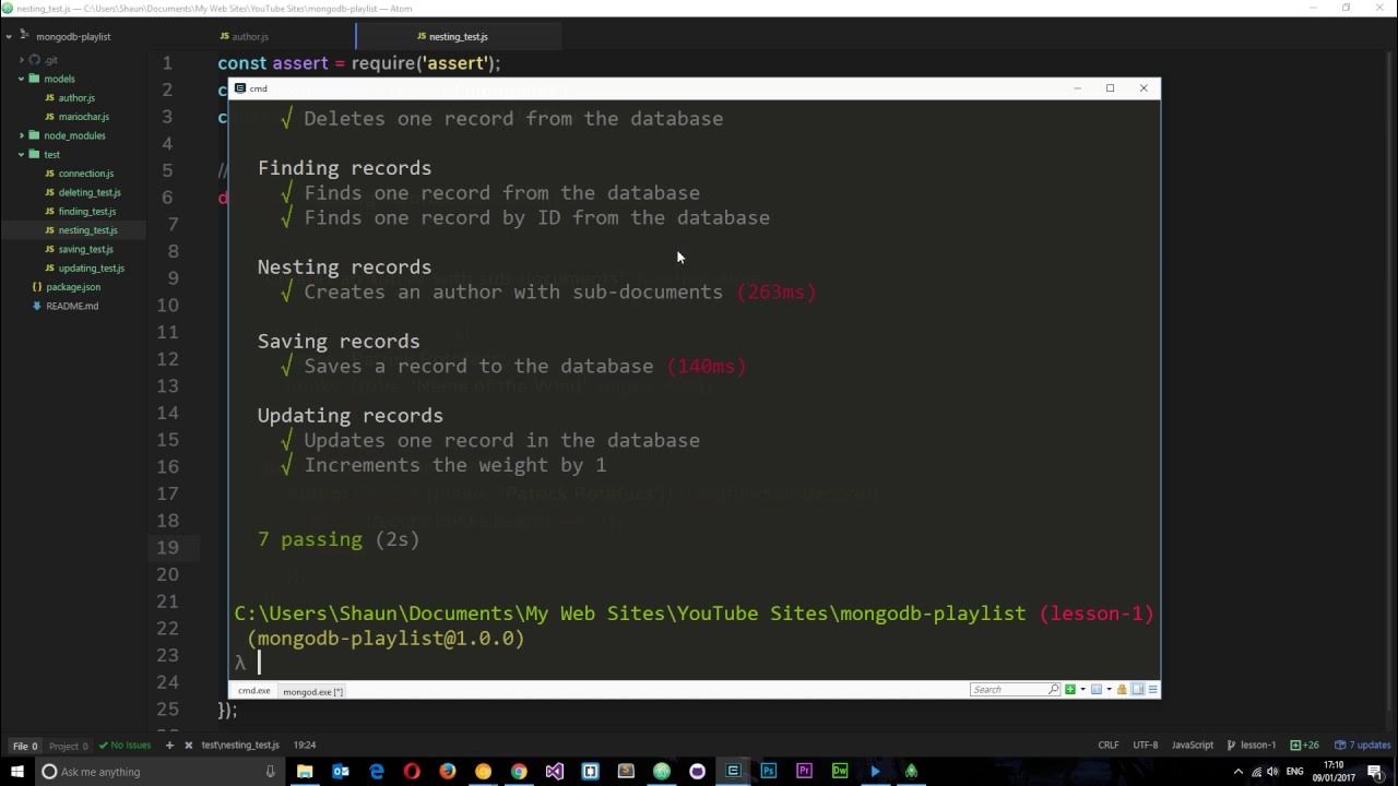 MongoDB Tutorial #16 - Nesting Sub Documents - YouTube