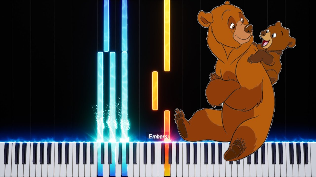 🧑 🐻Transformation - Phil Collins - Brother Bear - Easy Piano - YouTube