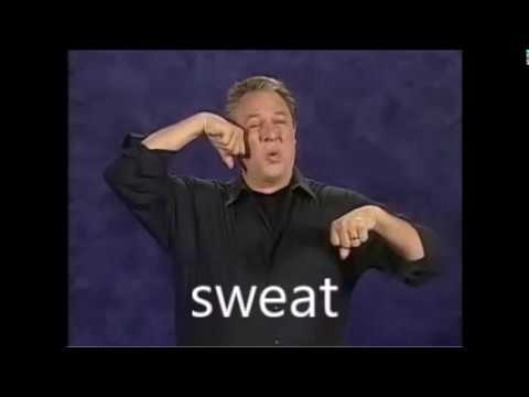 RSS ASL Lesson Glossary - ASL Sign - Sweat - YouTube