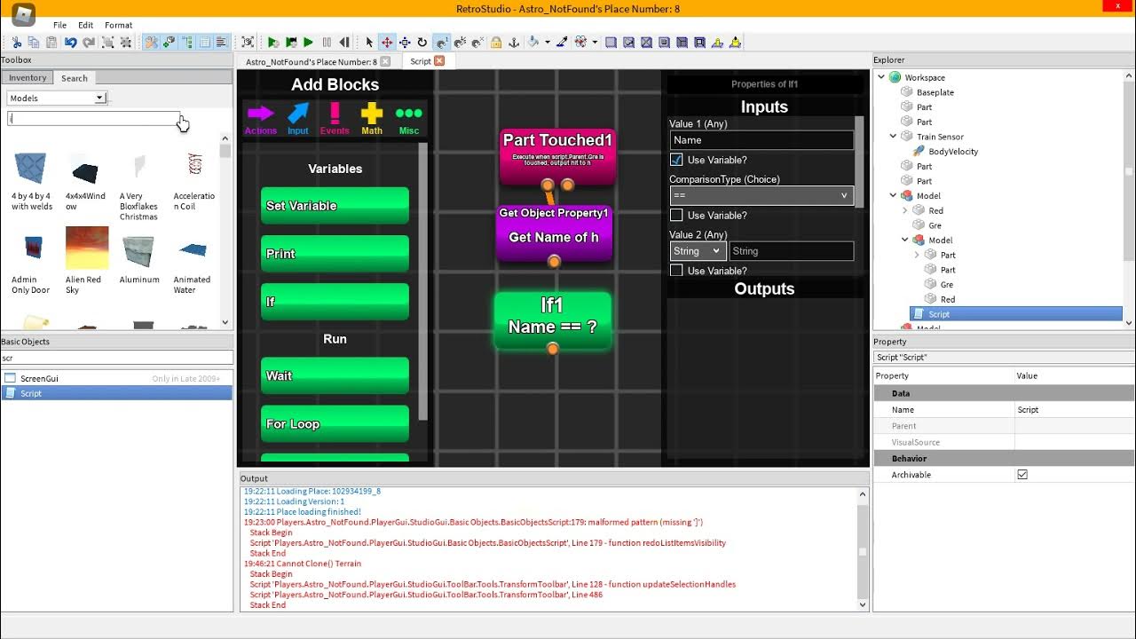 retrostudio train signal tutorial (block coding) - YouTube
