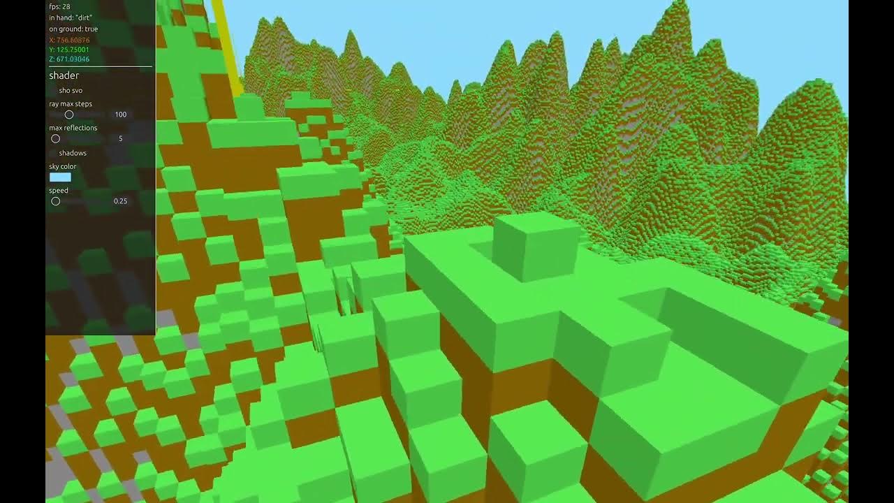 Voxel Ray Tracing (2) - Trillions of voxels - YouTube