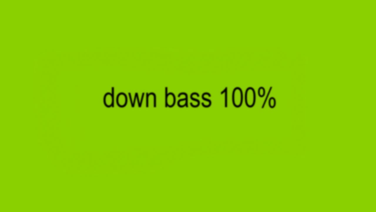 down bass - YouTube