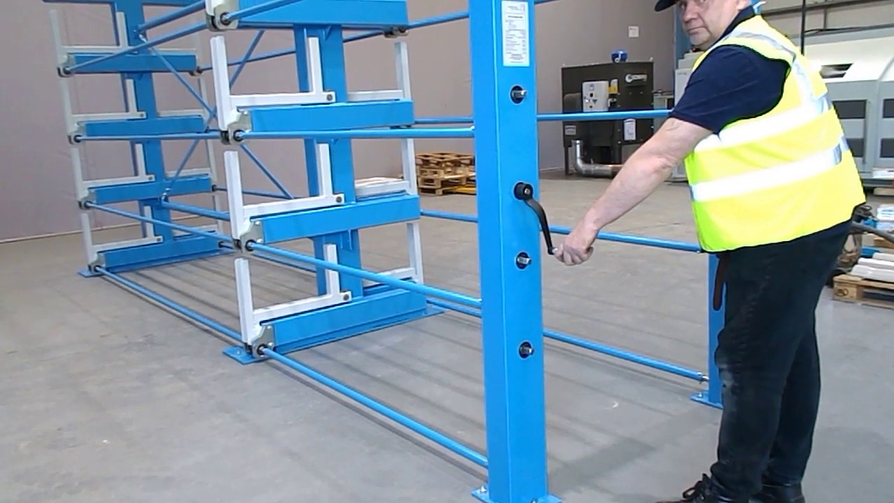 Cantilever Wind-out Racking - YouTube