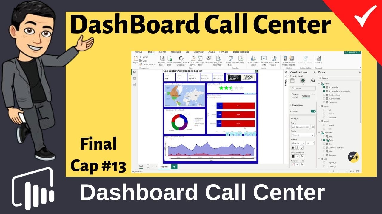 ☎️ Dashboard call center en power bi - Cap FINAL #13 COMPLETO - YouTube