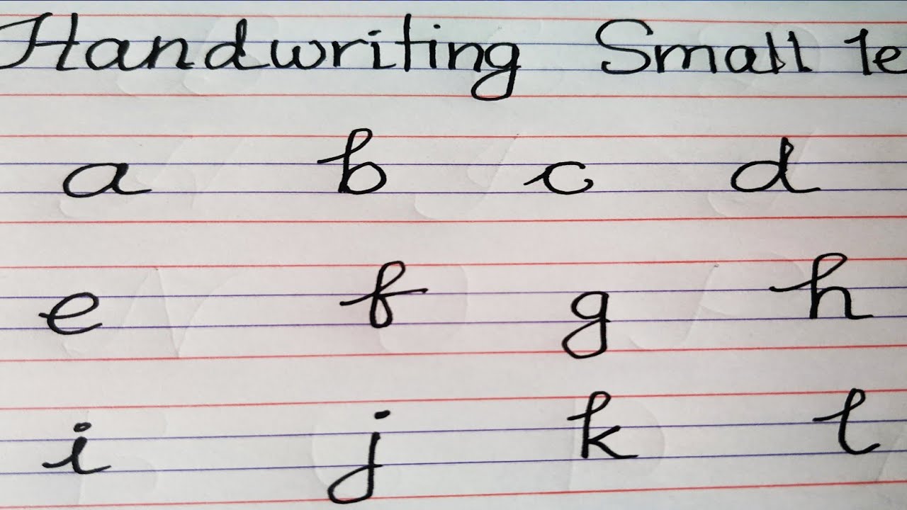 Handwriting small letters ! how to Write alphabet handwriting small ...