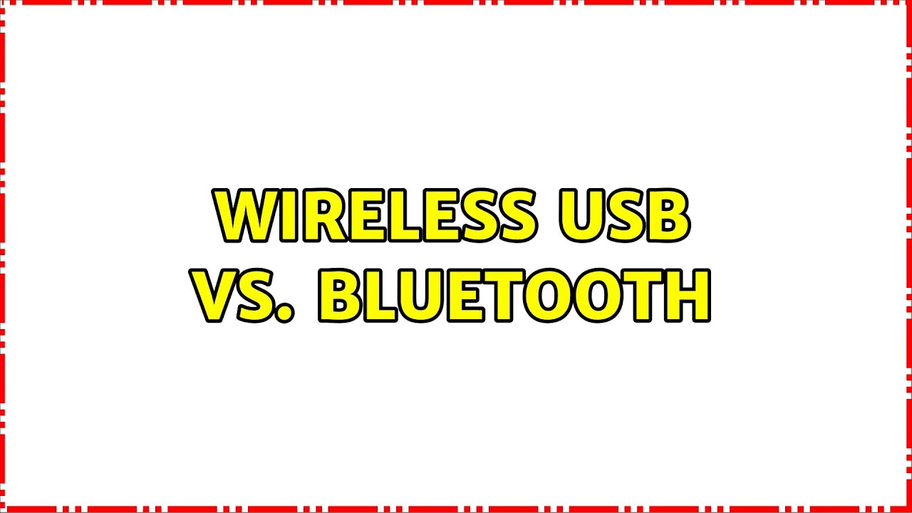Wireless USB vs. Bluetooth (3 Solutions!!) - YouTube