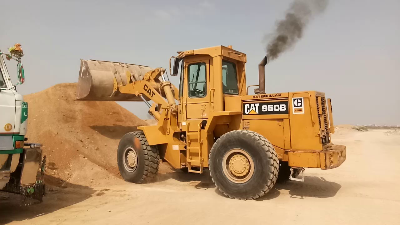 Wheel Loader CAT 950B - YouTube