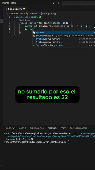 ¿Java está roto o tú la has liado? #aprenderaprogramar #devshorts #codeshorts #java - YouTube