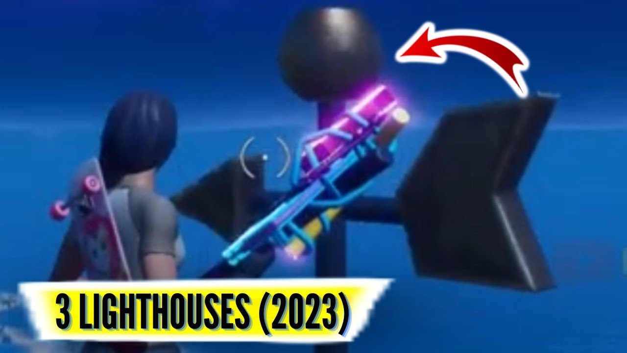 Where are the THREE LIGHTHOUSES in Fortnite (2023) | Where is the ...