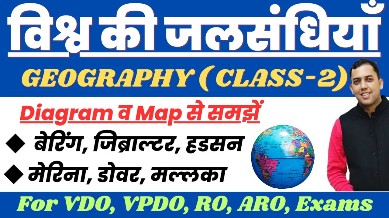 विश्व की जलसंधियाँ | जलडमरूमध्य | straits of world | vishwa ki ...