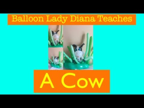 Cow balloon animal - YouTube