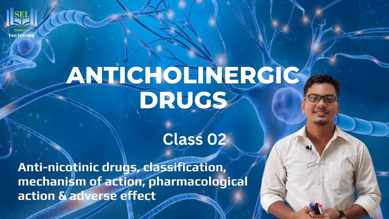 Antinicotinic drugs classifiction, M/A, S/E, A/E,atropine posion ...