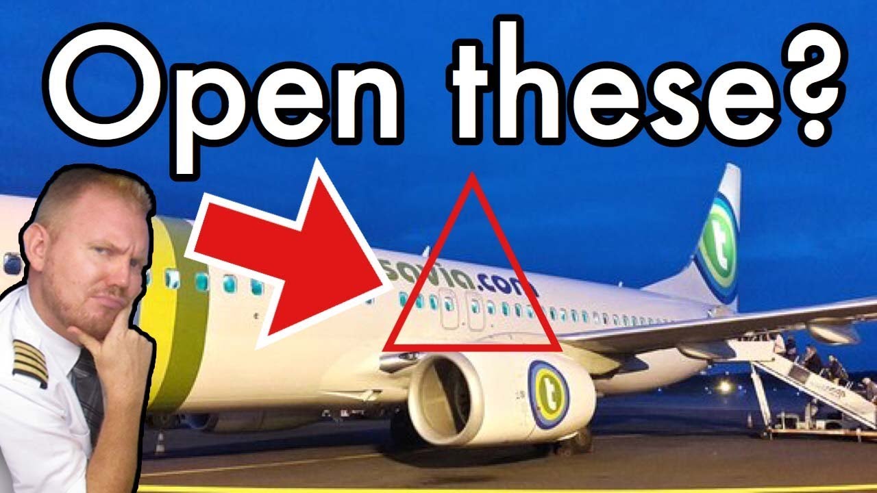 What happens if you OPEN the OVER-WING EXITS? - YouTube
