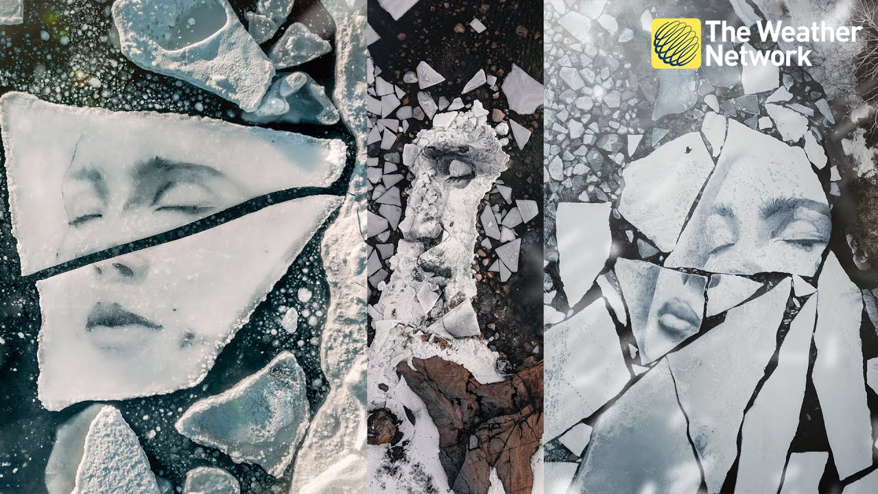 Bold Artist Uses Ice Floats as a Canvas in Incredible Portrait Series ...