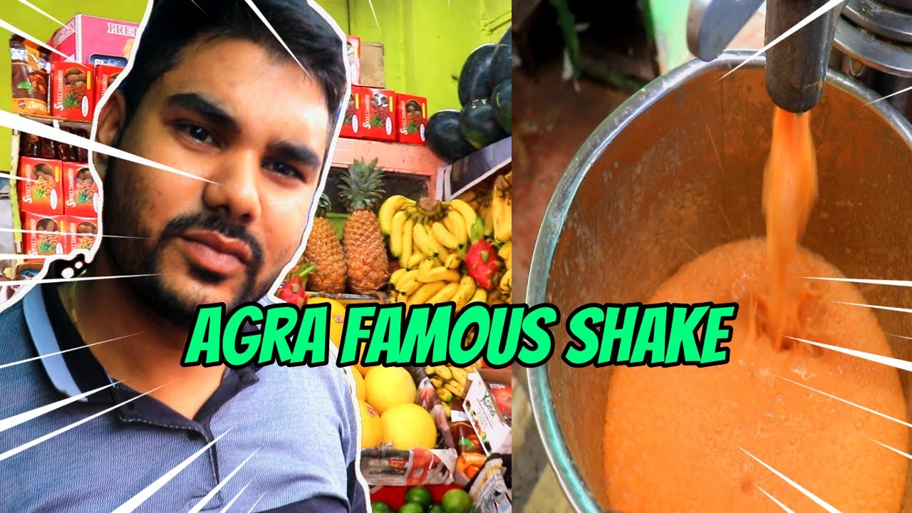 Most Famous Agra Mix Fruit Shake Rs.30/- Only😱 | Indian street Food ...