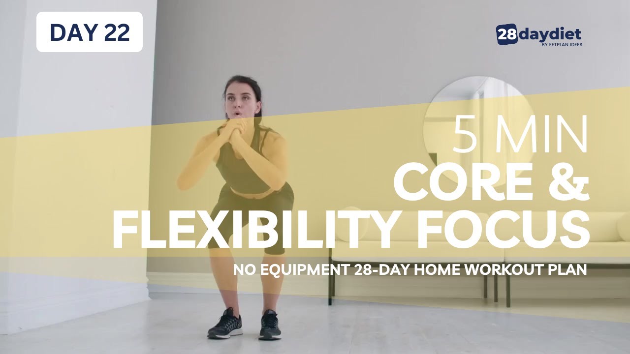 Day 22: Strengthen Your Core | 5-Min Workout | 28 Day Home Workout Plan ...