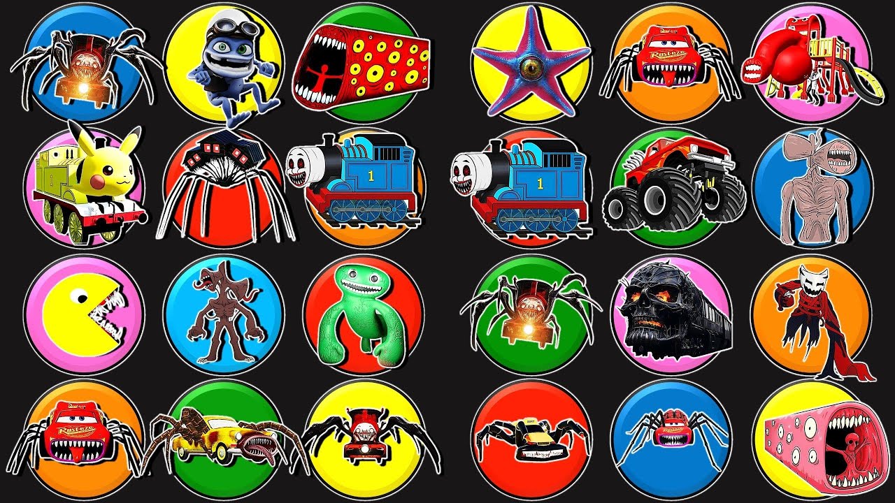 MONSTER VS Choo Choo Charles, Crazy Frog, Train Eater, Kereta Pikachu ...