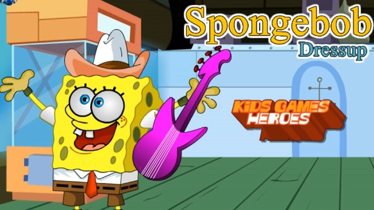 SpongeBob Dress Up 1.spongebob game for kids 2017 - YouTube