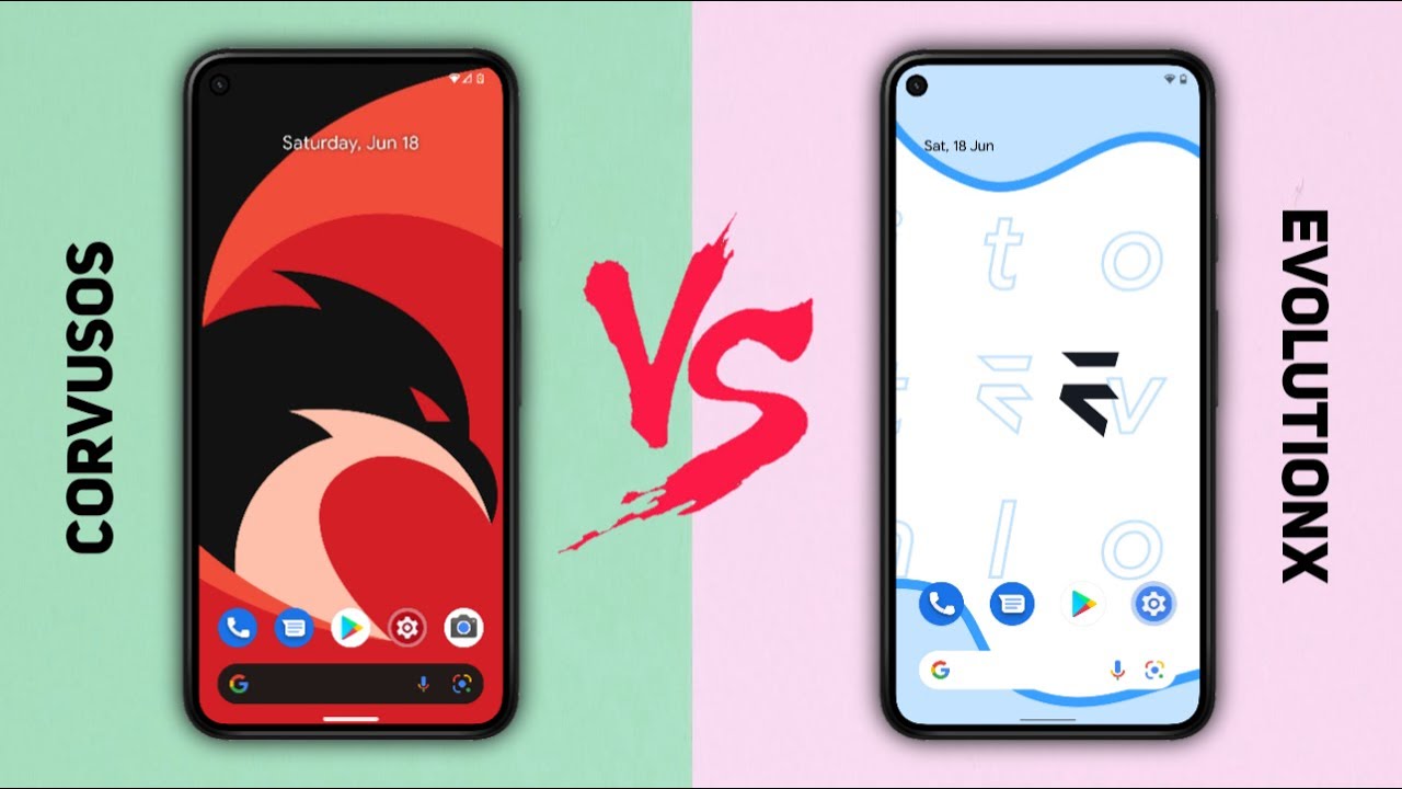 Evolution X vs Corvus OS - Android 12L | OFFICIAL STABLE ? Difference ...