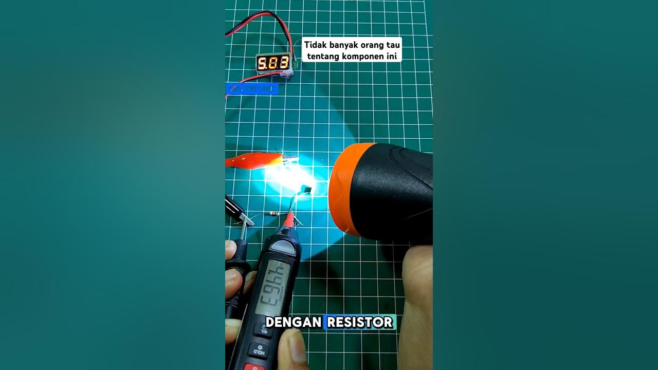 Inilah fungsi dari komponen LDR "light Dependent Resistor" #resistor #tutorial #shorts # ...