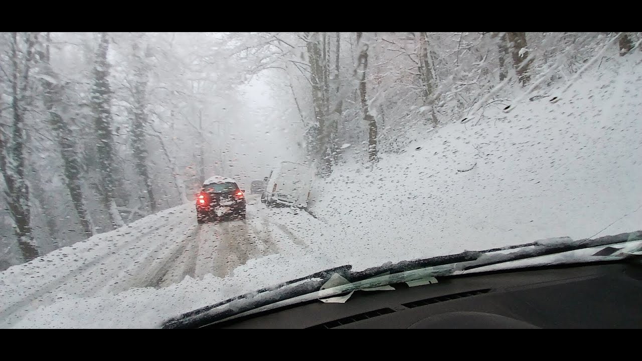 Complicated driving conditions in the French Alps 23 Dec 2024 - YouTube