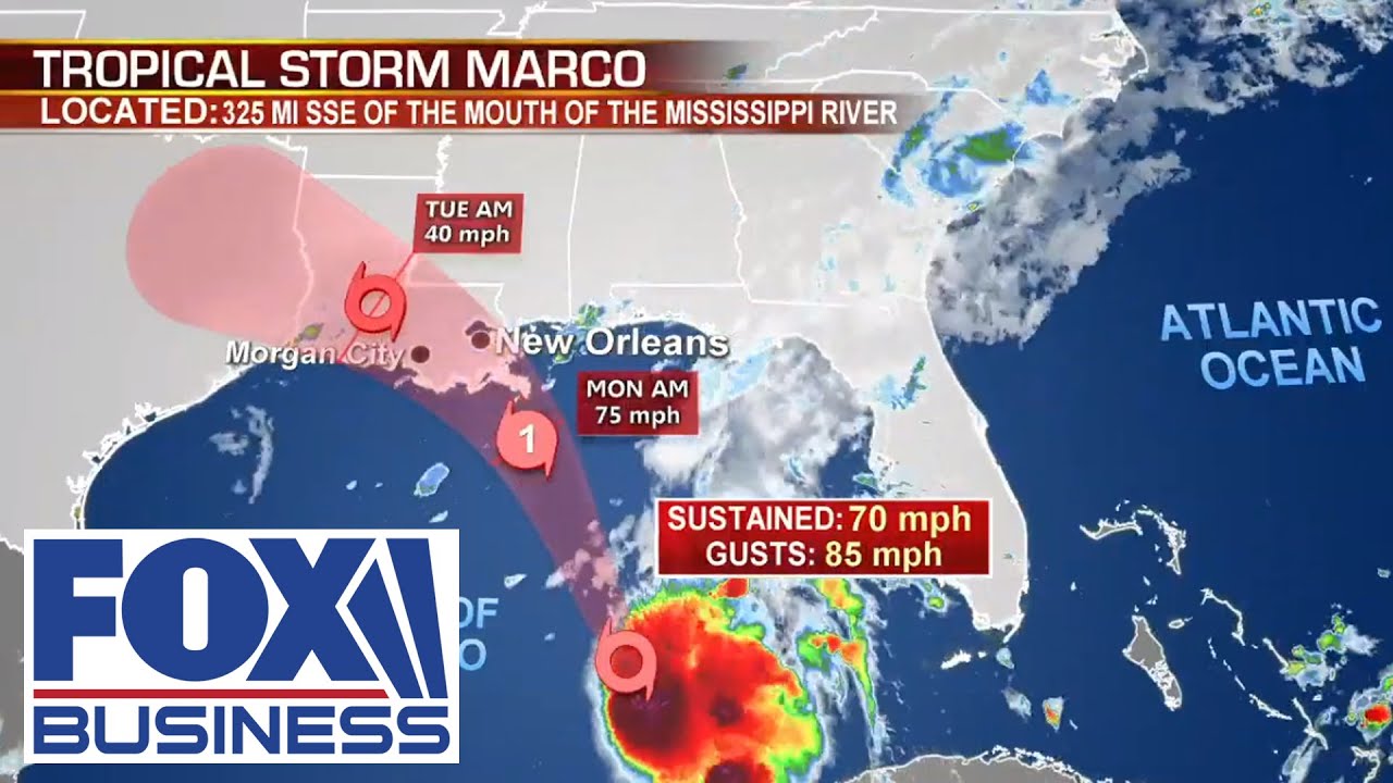 Fox Extreme Weather Center: Tracking Hurricane Marco | 8/23/20 - YouTube