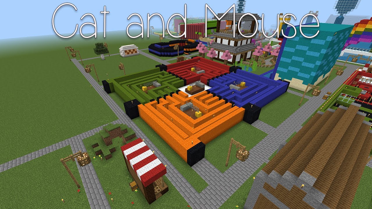 How To Build Stampy's Lovely World {352} Cat And Mouse - YouTube
