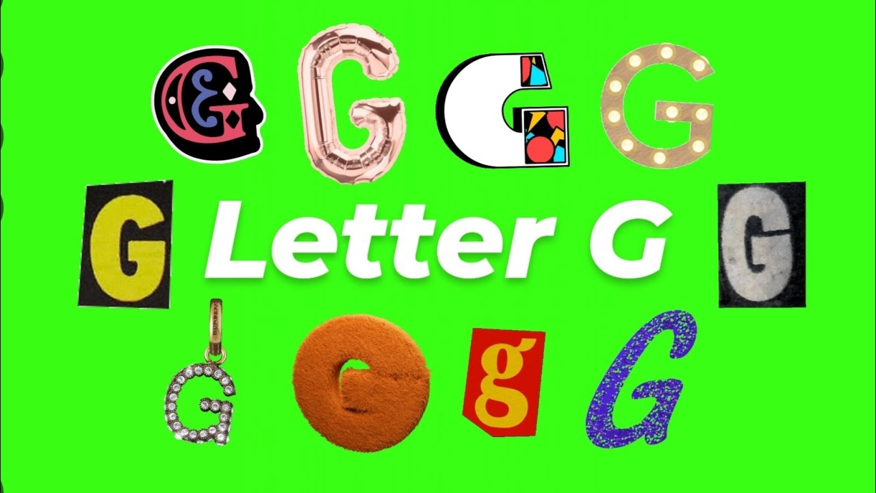 Animated Letter G GIF Green Screen Pack (Free Download) - YouTube