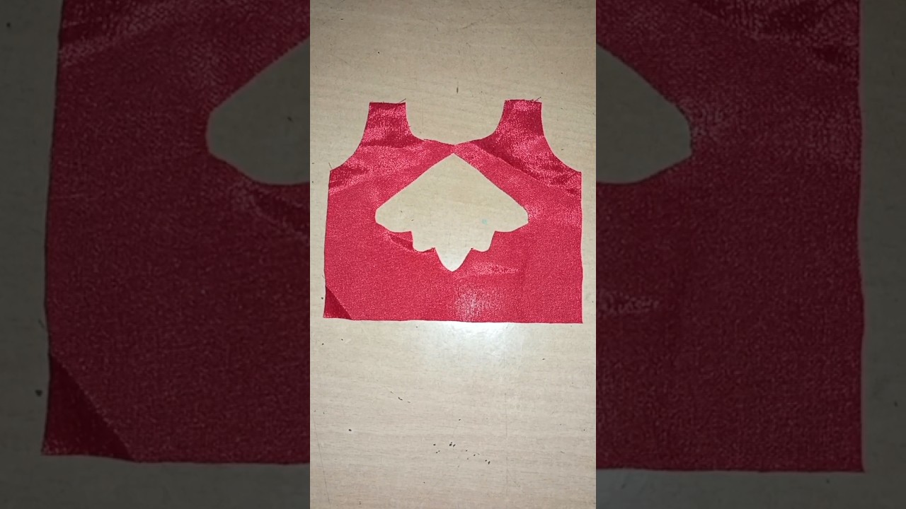 blouse back part design #cutting #unique #fashionstyle #blousedesign ...