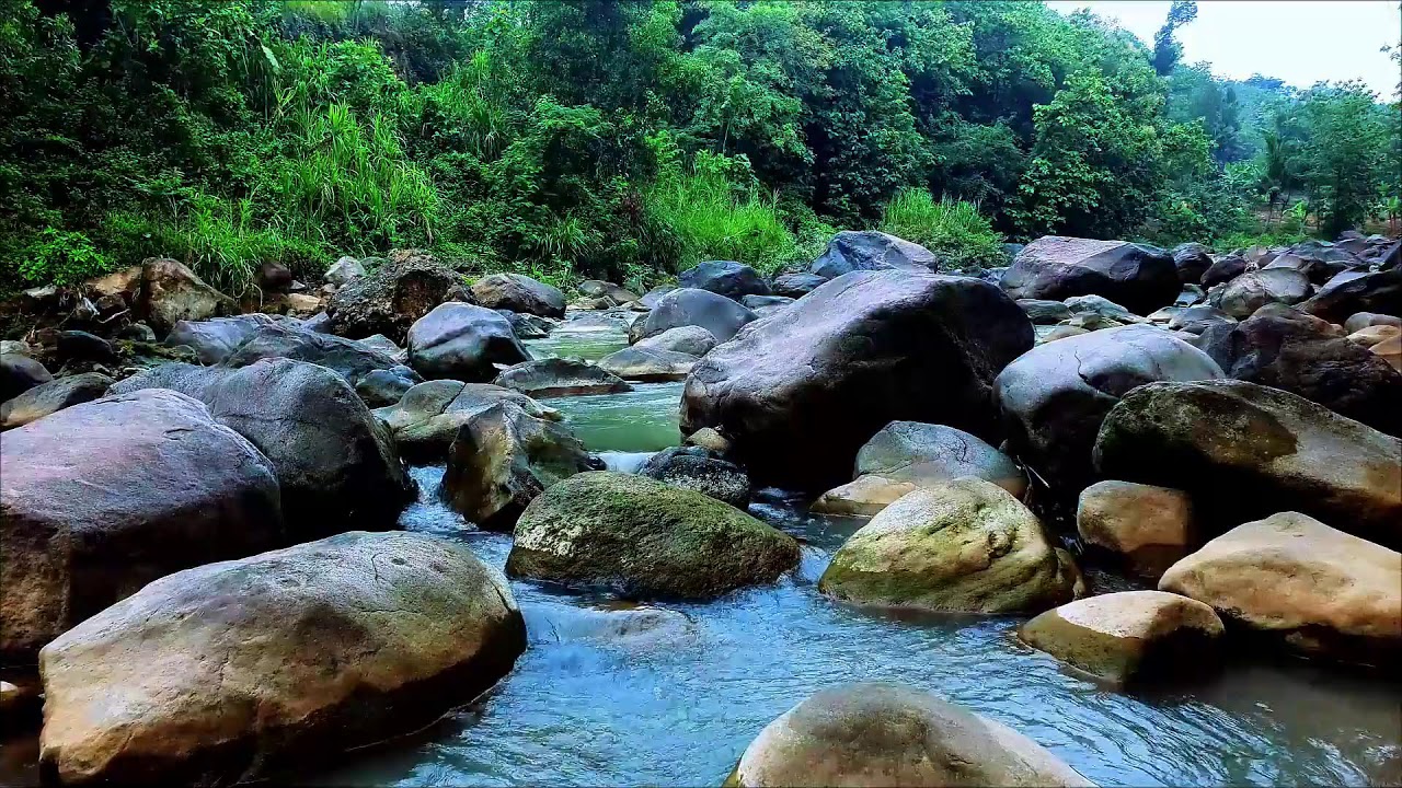 Deep Sleep River Sounds Flowing Gently Past Soft Sand and Polished ...