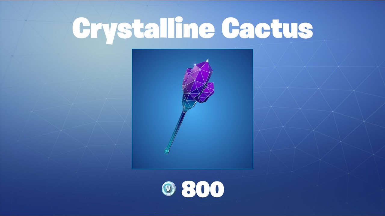 Crystalline Cactus | Fortnite Pickaxe - YouTube