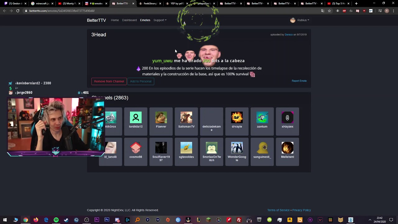 RUBIUS PONE LOS NUEVOS EMOTES DEL CANAL DE TWITCH - YouTube