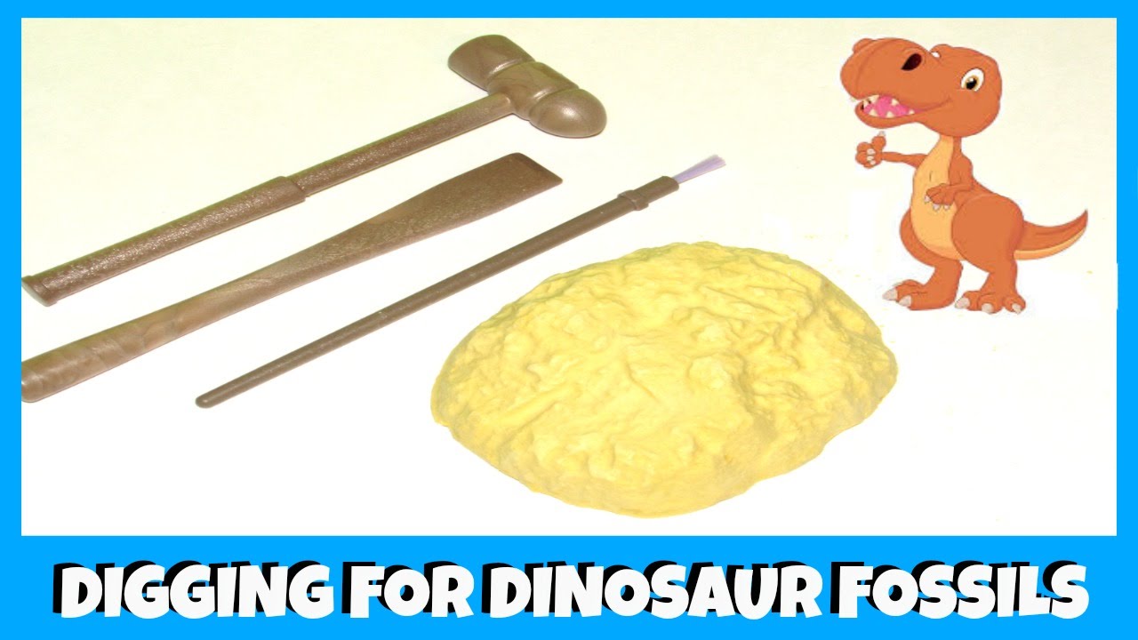 DIGGING FOR DINOSAURS - DINOSAUR FOSSIL EXCAVATION KIT - YouTube