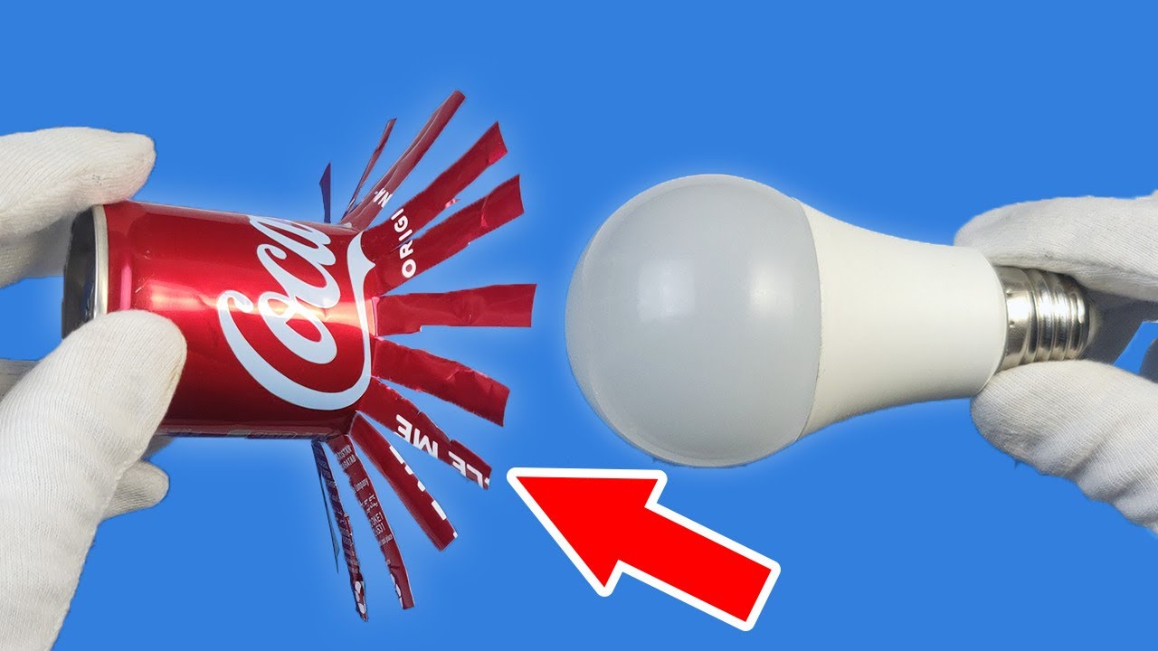 Put Coke Can On Led Bulb and You Will Be Amazed at The Result! - YouTube